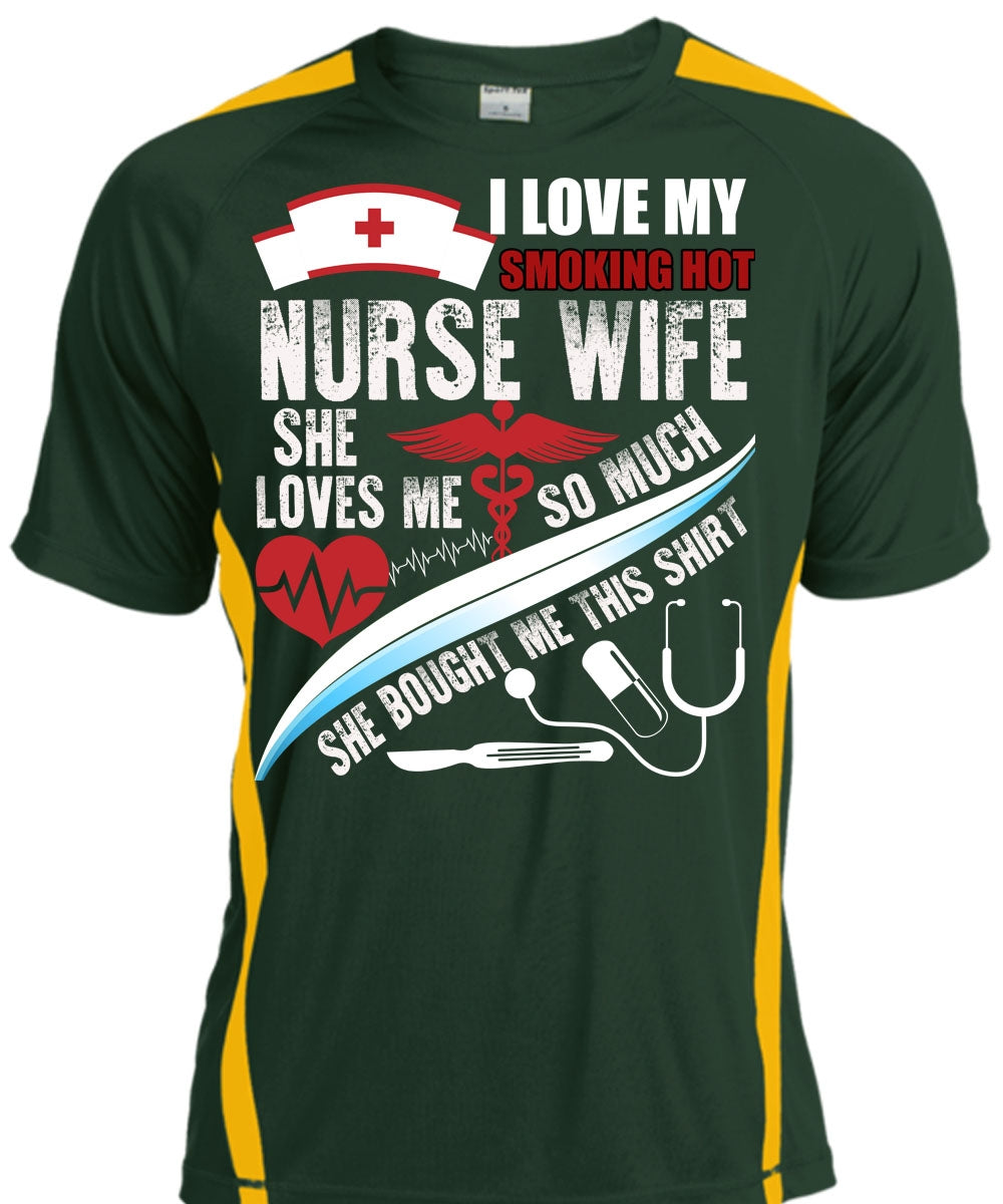 I Love My Smoking Hot Nurse Wife T Shirt Being A Nurse T Shirt Cool